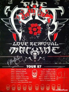 The Cult 'Love Removal Machine' Poster - Billy Duffy